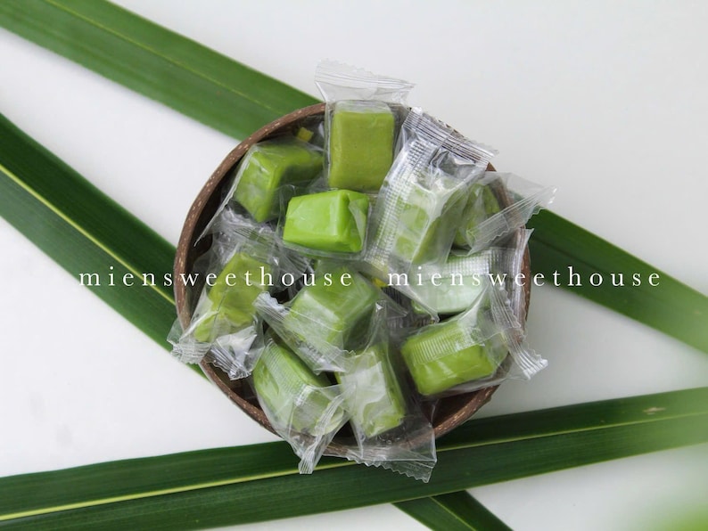 Pandan Coconut Candy: Vietnamese Kẹo Dừa, Less Sugar (400g) - Etsy