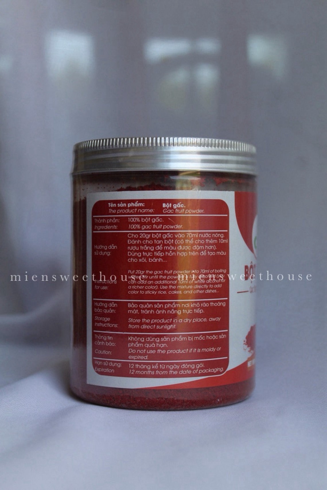 Gac Fruit Powder Bột Gấc Natural Red Food Color - Etsy