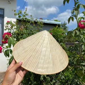 Set of 10 Mini Nón Lá: Vietnamese Palm Leaf Conical Hats for Kids - Etsy