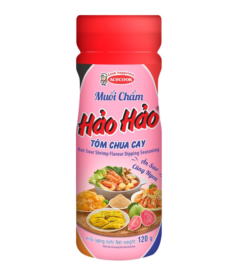 Hao Hao Spicy & Sour Shrimp Salt Dipping 120g Muối Chấm Hảo Hảo Tôm ...