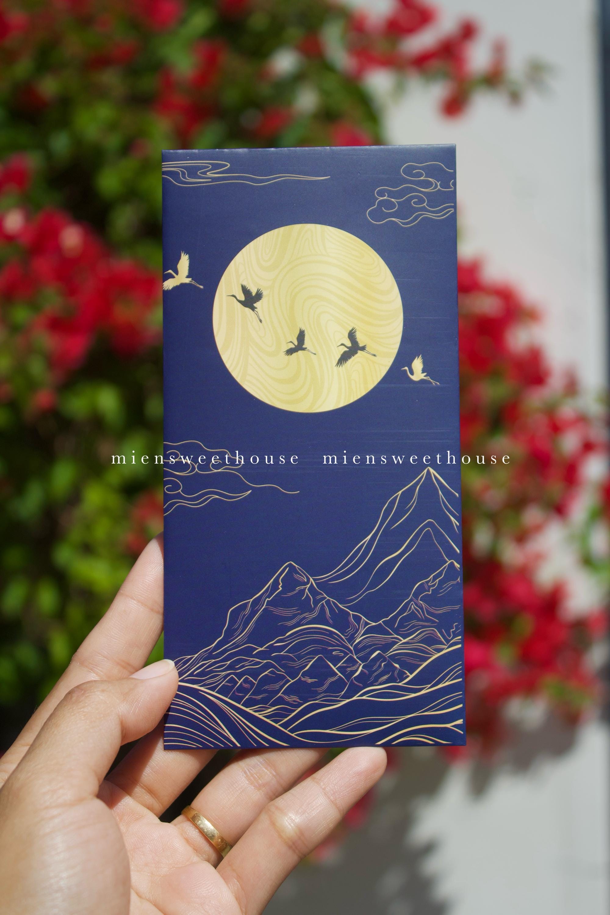 Set of 48 Vietnamese Lunar New Year Envelopes – Elegant Moon & Crane ...