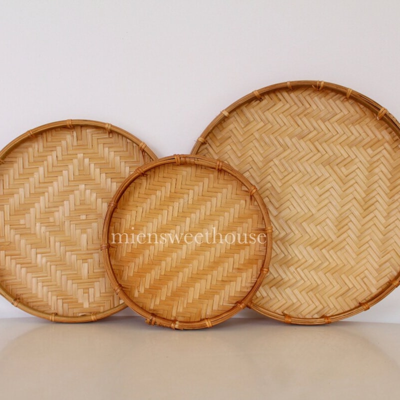 Bamboo Basket - Etsy