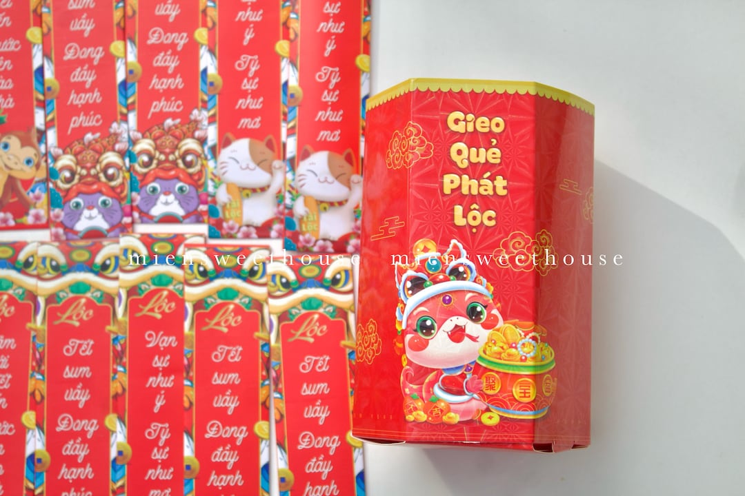 Vietnamese Red Envelope Fortune Box – Lunar New Year Game - Etsy