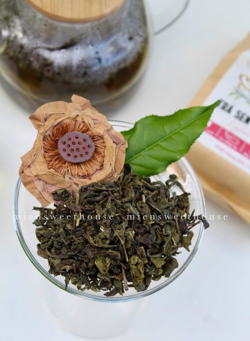 Vietnamese Lotus Green Tea (150g) - Trà Sen Cầu Đất - Etsy