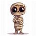 Cute Spooky Mummies Clipart for Commercial Use - Adorable Halloween ...