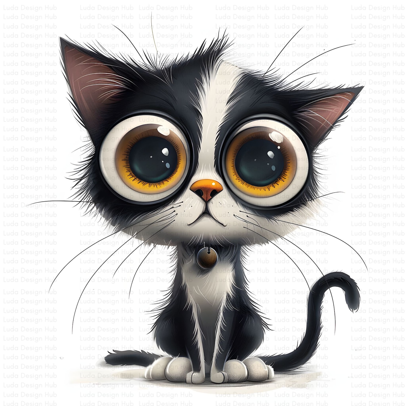 Quirky Cute Cat Clipart for Commercial Use - Perfect for Kids’ Projects ...