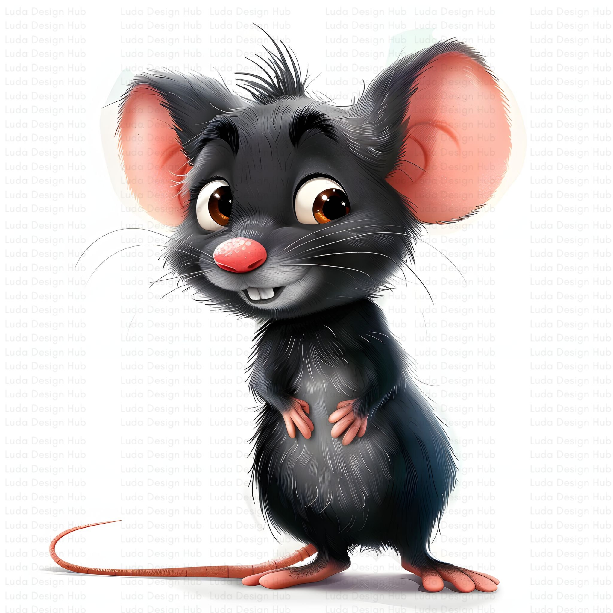 Funny Mouse Clipart: Quirky PNG Images for Crafts (commercial Use) - Etsy