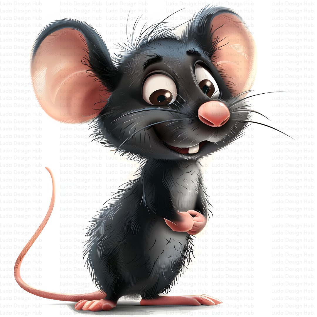 Funny Mouse Clipart: Quirky PNG Images for Crafts (commercial Use) - Etsy