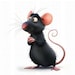Cute Funny Rat Cartoon Clipart for Commercial Use - Rat Illustrations ...