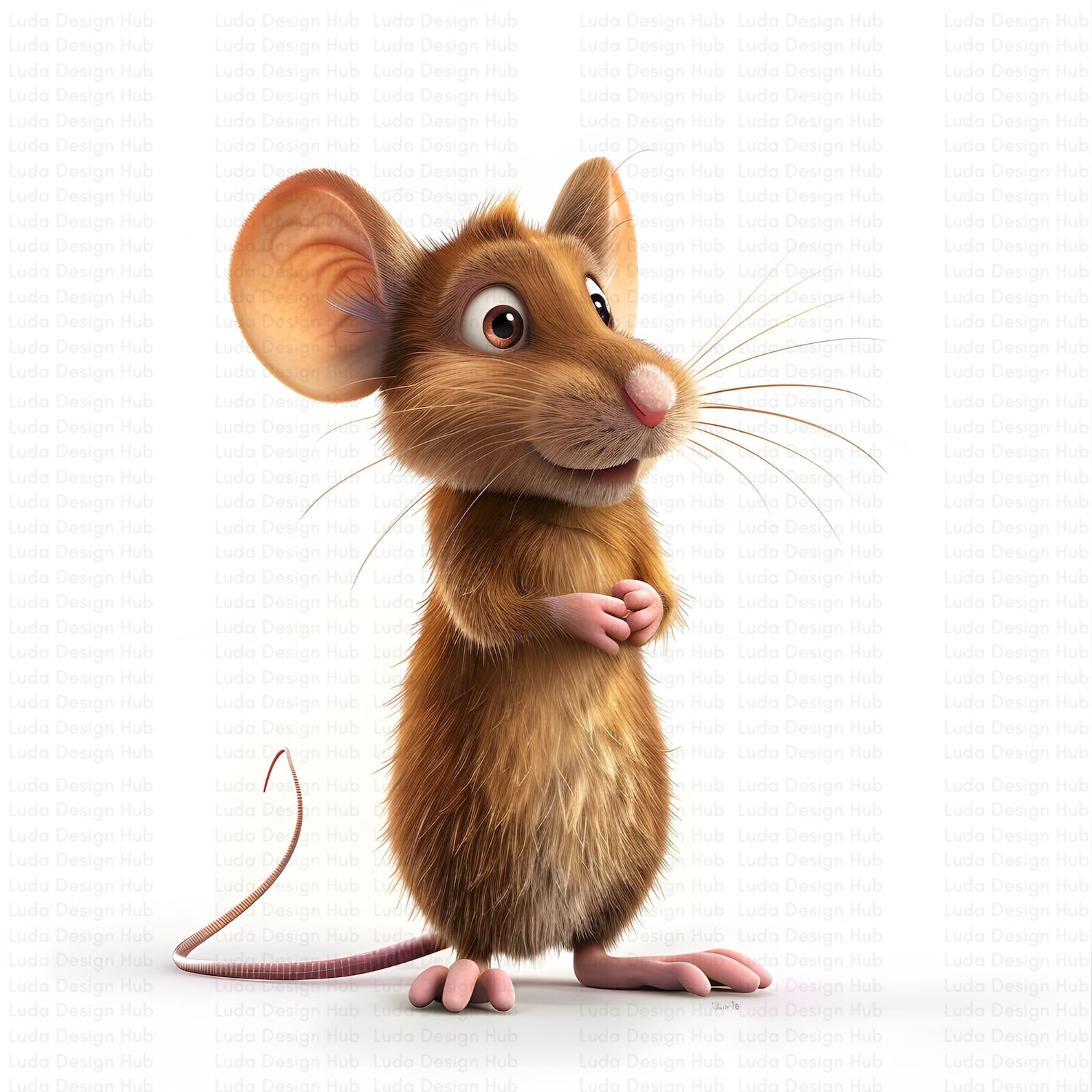 Cute Quirky Funny Mouse Clipart for Commercial Use - Adorable Mouse ...