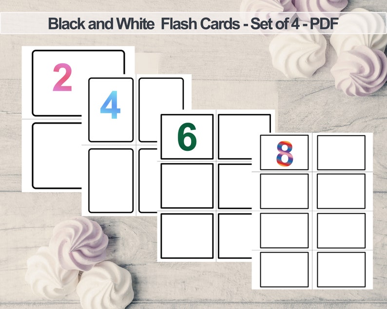 Blank Flash Cards Printable, Customizable, Reusable, and Colorful DIY ...