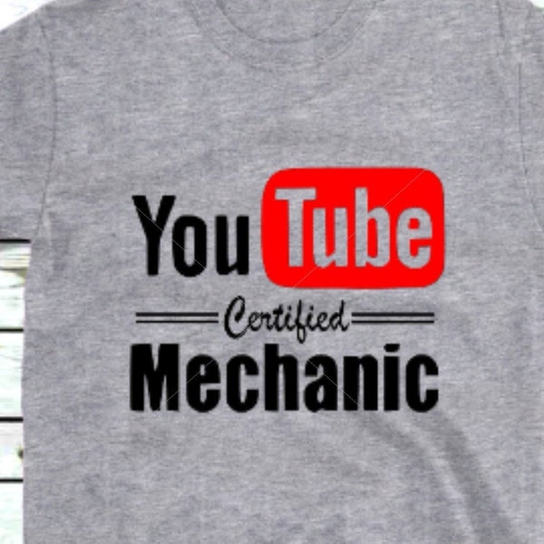 Youtube Certified Mechanic Svg - Etsy