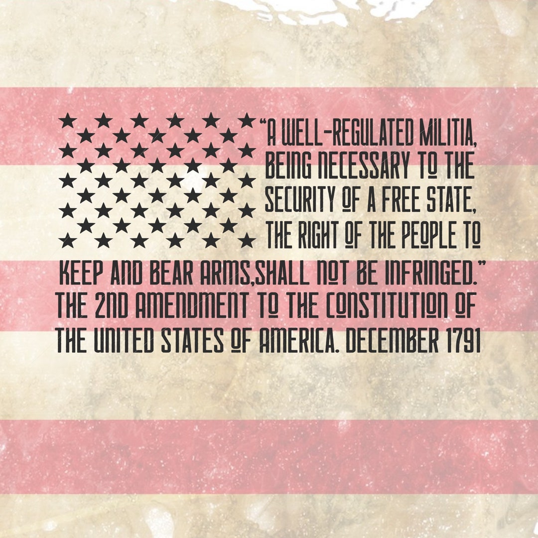 2nd (second) Amendment Constitution Png,jpg,svg,silhouette, Cricut ...