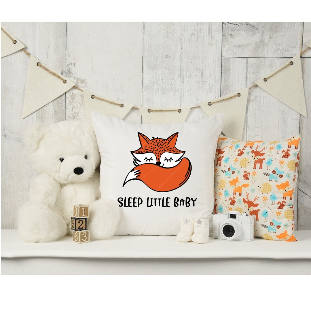 Sleeping Fox, Sleep Little Baby Png, Jpg, Svg, Cricut, Silhouette File ...