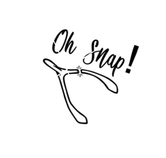 Oh Snap wishbone Thanksgiving png jpg svg cricut | Etsy