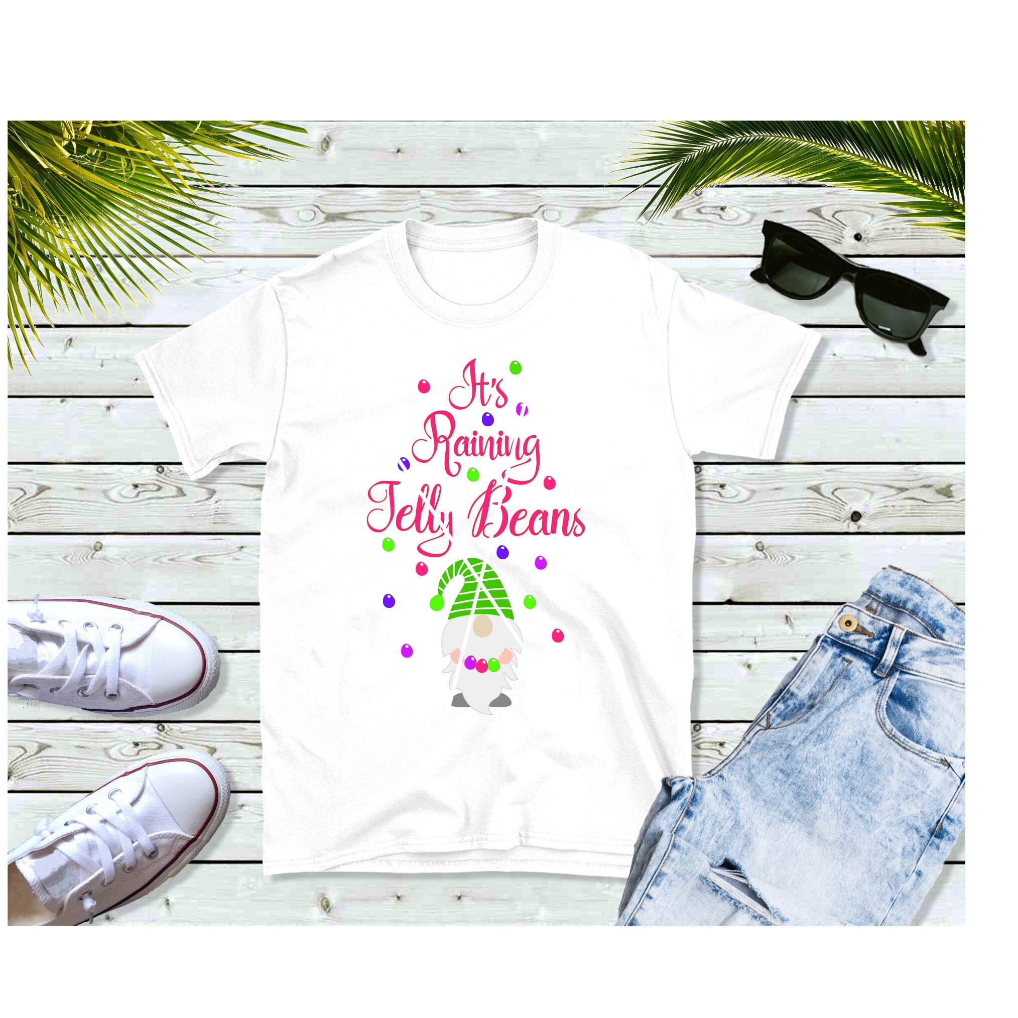 It's Raining Jelly Beans Gnome (easter) Png,jpg,svg,cricut,silhouette ...