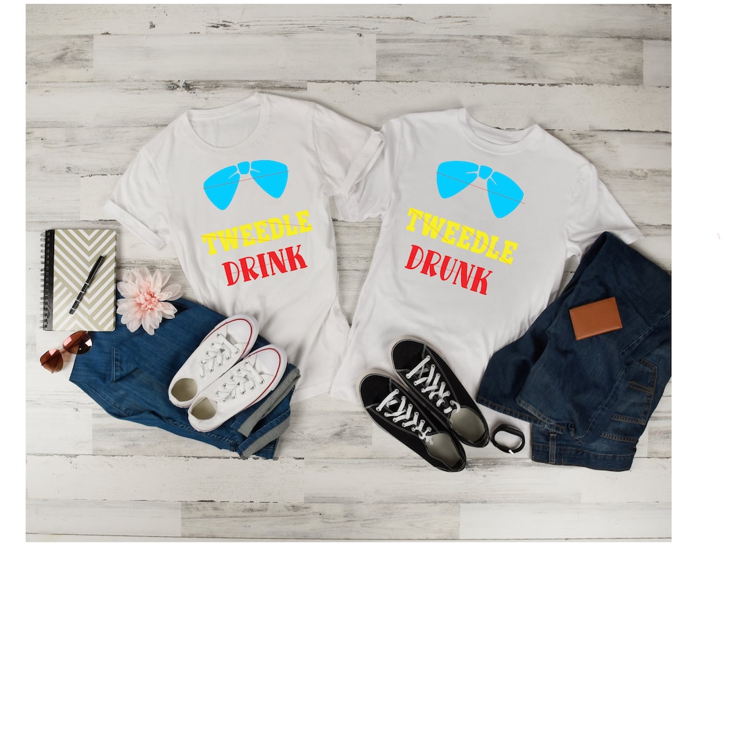 Tweedle Dee Drunk, Tweedle Dum Drunk Png, Jpg, Svg, Cricut, Silhouette ...
