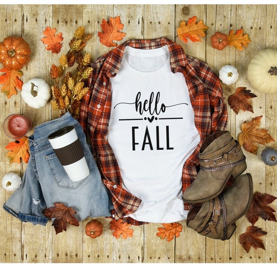 Hello Fall Png Jpg Svg Cricut Silhouette File | Etsy
