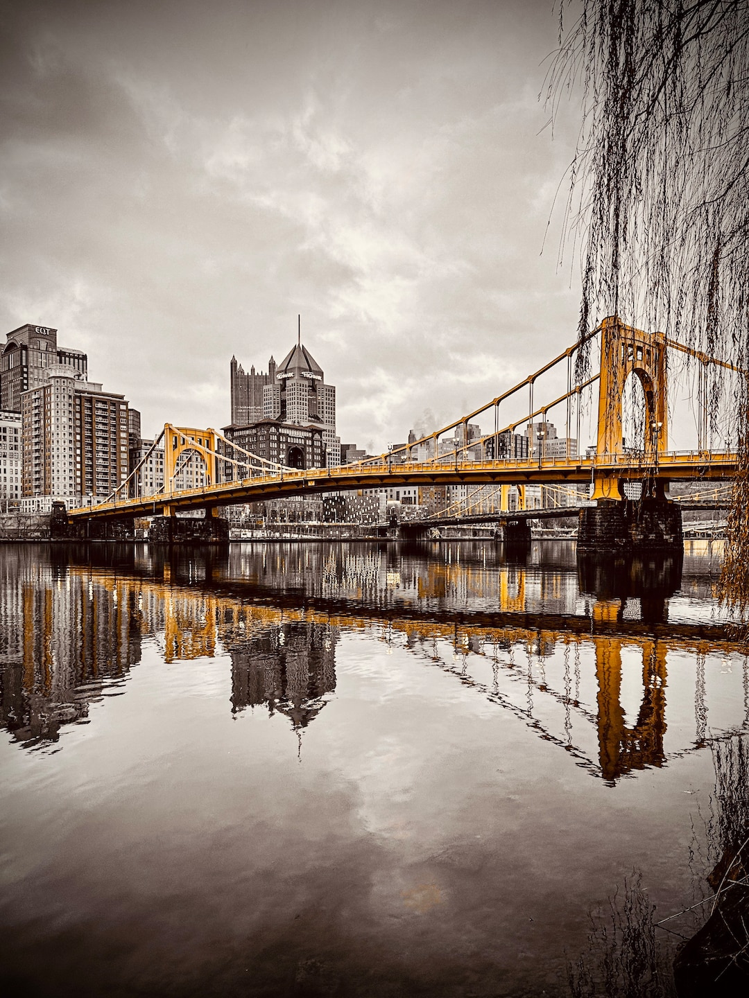 Black and Gold Pittsburgh Bridges - Etsy