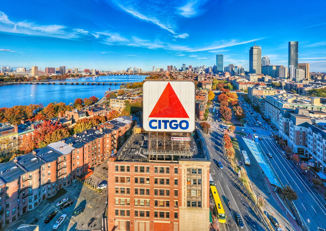 CITGO Sign Boston in Kenmore Square - Fenway Park - Red Sox - Etsy