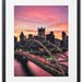 Fiery Pink Sunrise Over the Pittsburgh Skyline and Fort Pitt Bridge - Etsy