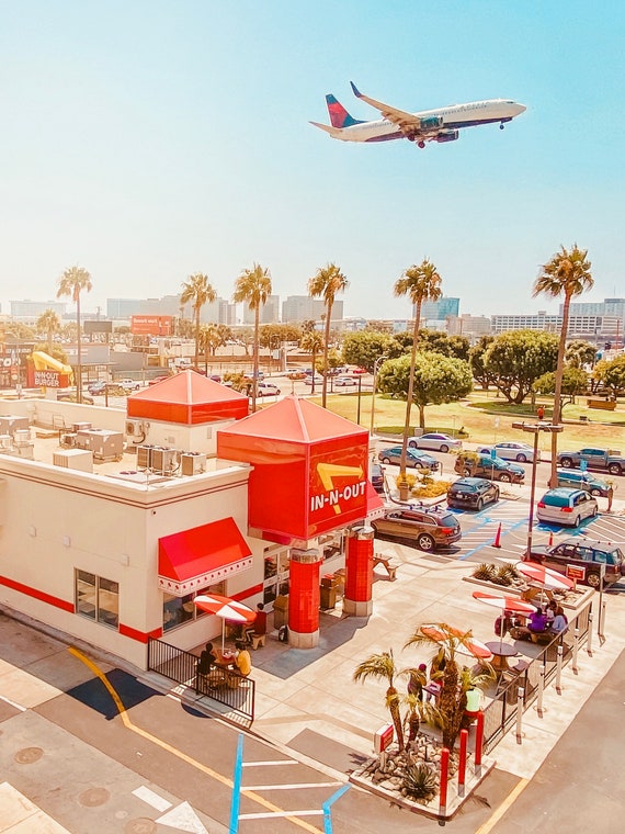 In-n-out Burger Plane Spotting at LAX Los Angeles CA - Etsy