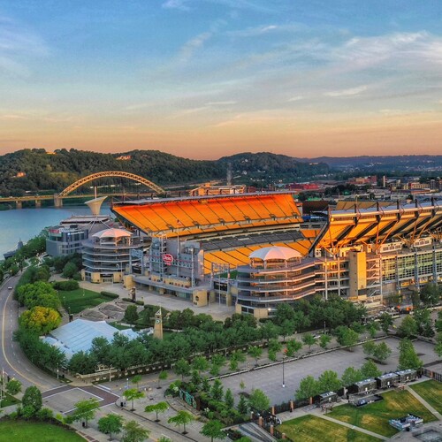 Pittsburgh Steelers Football Heinz Field at Sunset - Etsy