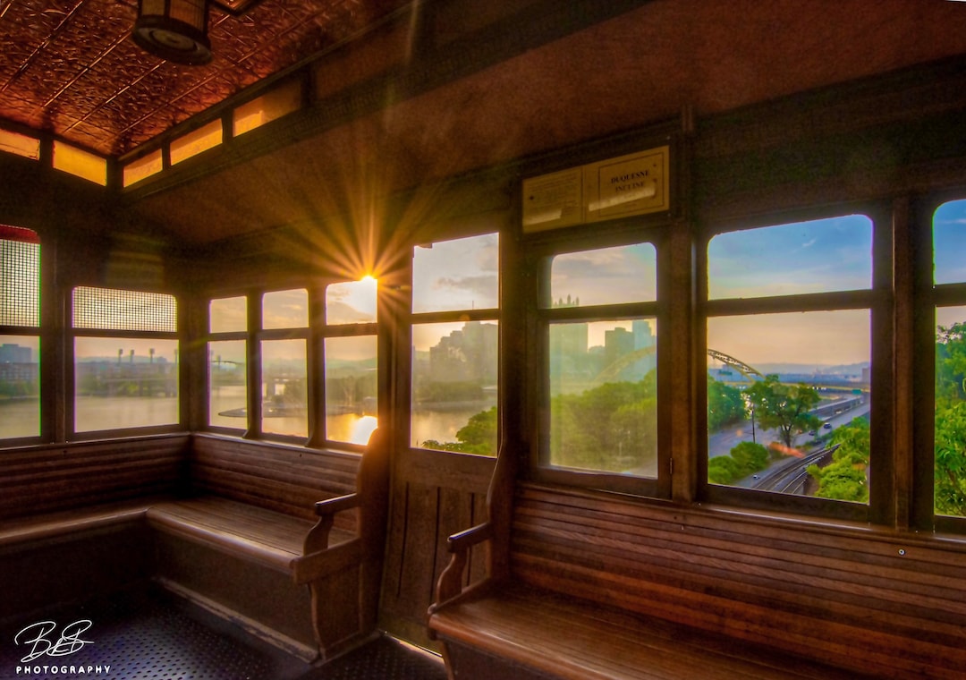 Duquesne Incline - Inside the Cable Car at Sunrise - Pittsburgh PA - Etsy