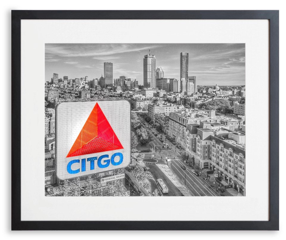 CITGO Sign Boston in Kenmore Square - Fenway Park - Red Sox - Etsy
