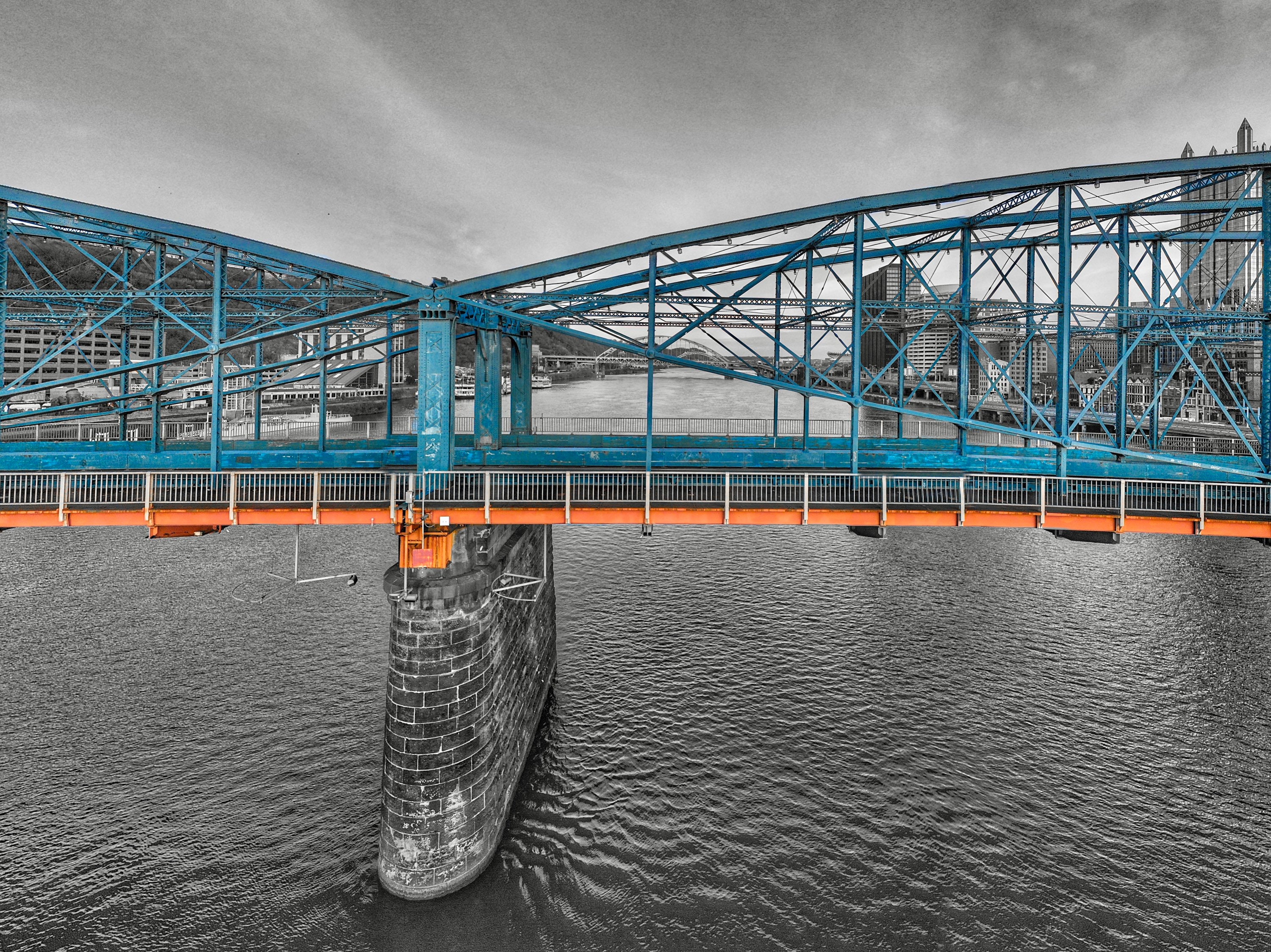 A View of the Smithfield Street Bridge as Viewed From the East. - Etsy