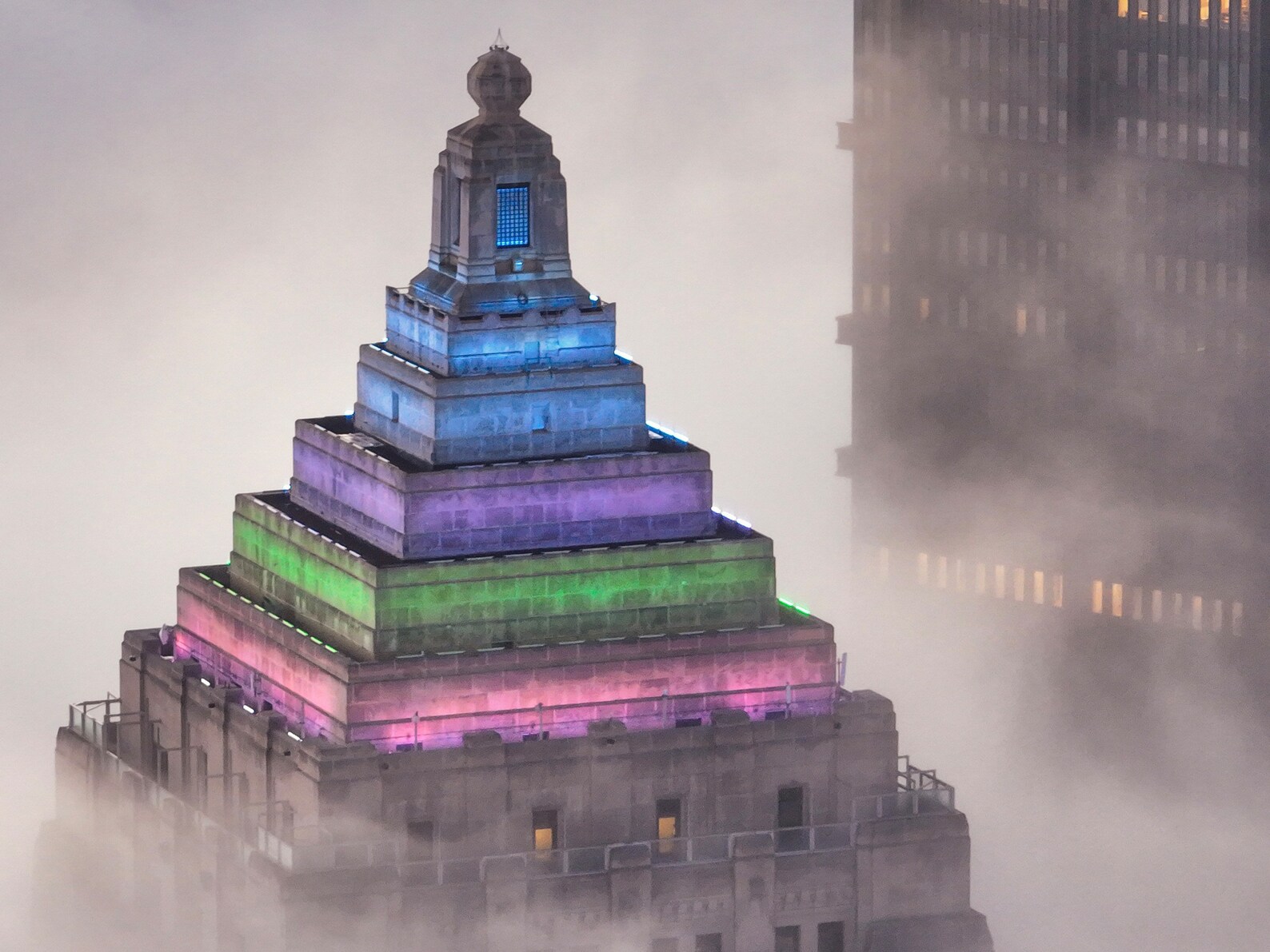 The Gulf Tower and UPMC Building, as Seen Through Thick Fog - Etsy