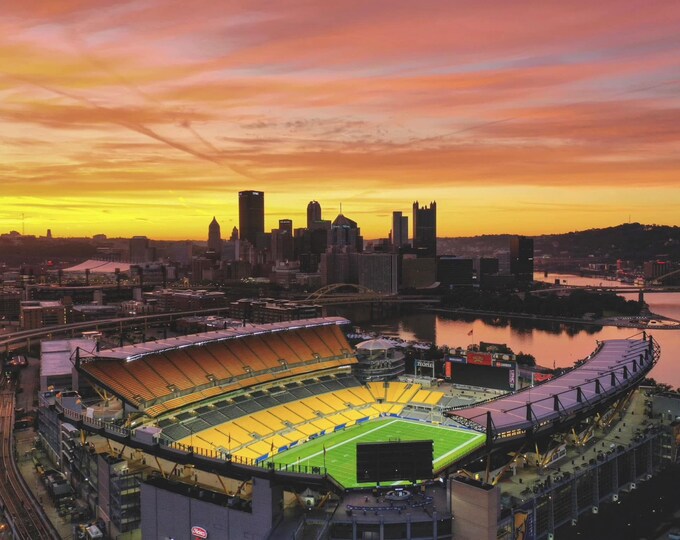 Sunrise and Heinz Field on Game Day - Etsy