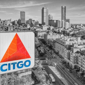 CITGO Sign Boston in Kenmore Square - Fenway Park - Red Sox - Etsy