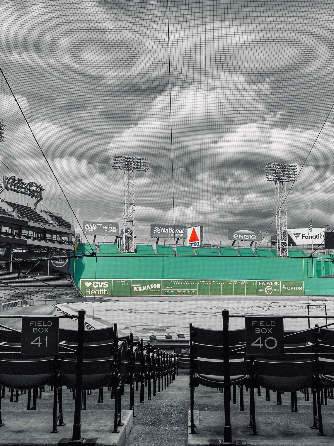 The Green Monster as Viewed From the Seats at Fenway Park - Etsy