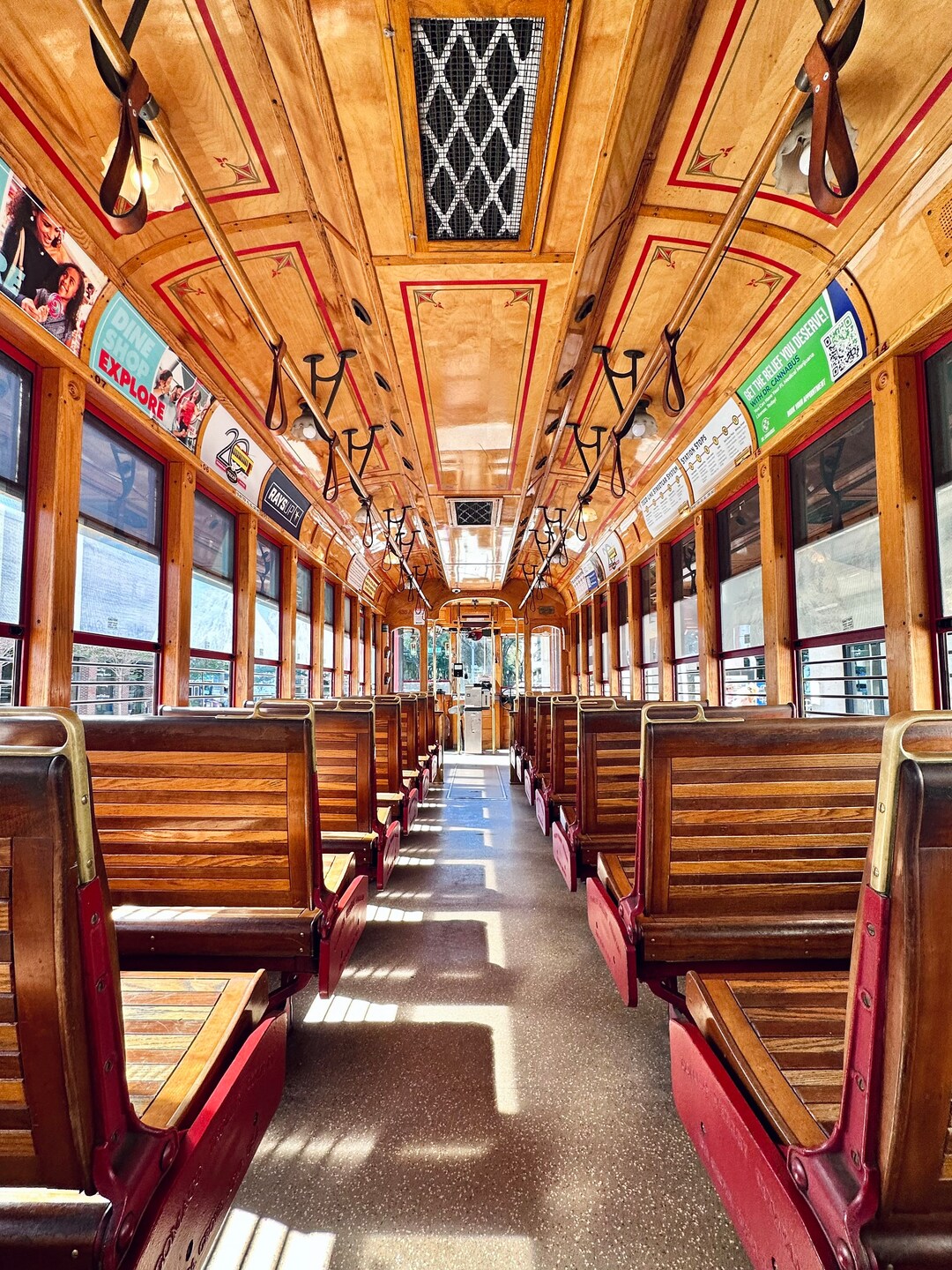 An Empty Tampa Streetcar - TEMCO Line - Downtown Tampa to Ybor City - Etsy
