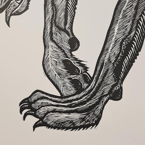 The Wolf Original Hand Pulled Linocut Print - Etsy