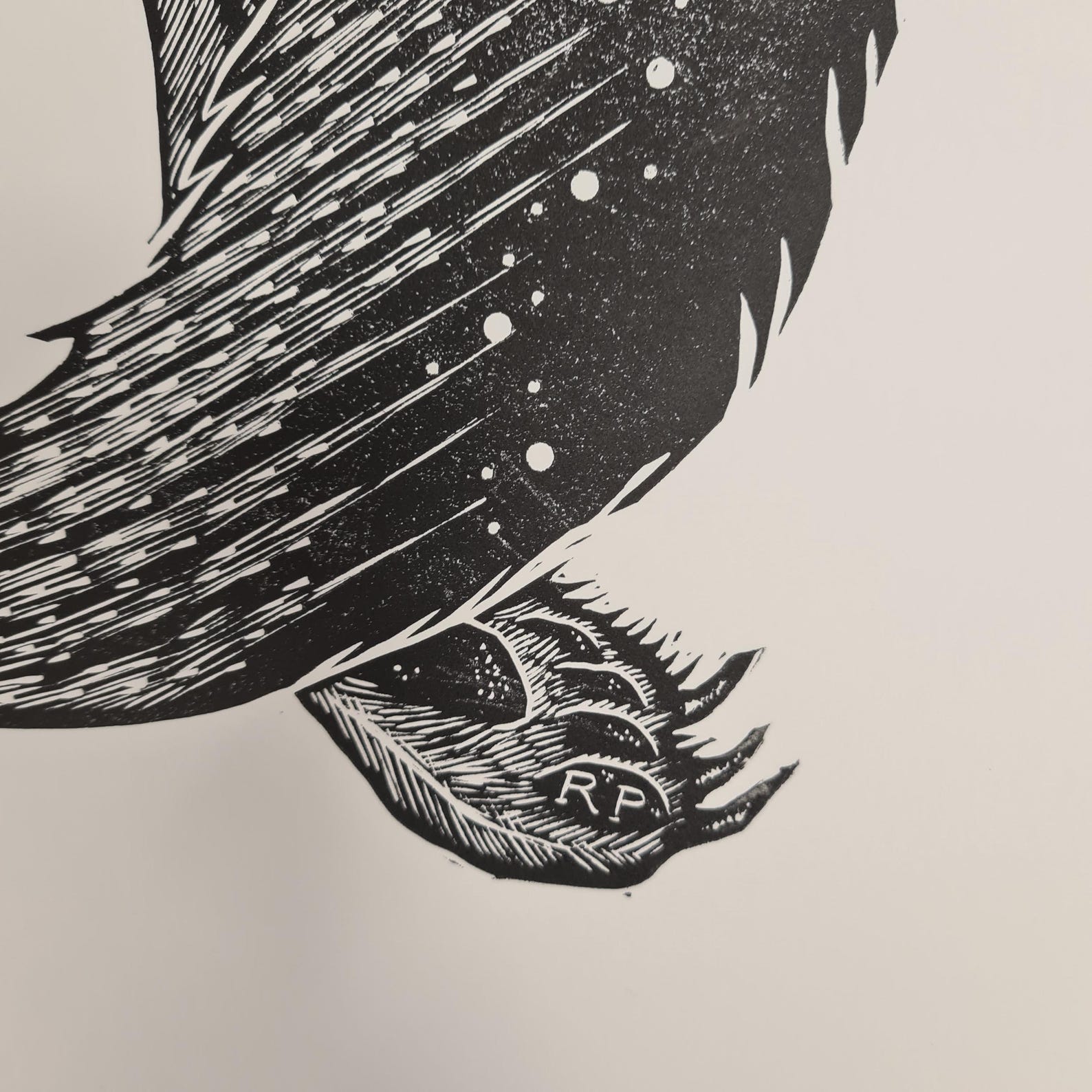 The Wolf Original Hand Pulled Linocut Print - Etsy