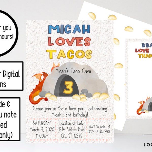 Dragons Love Tacos - Etsy