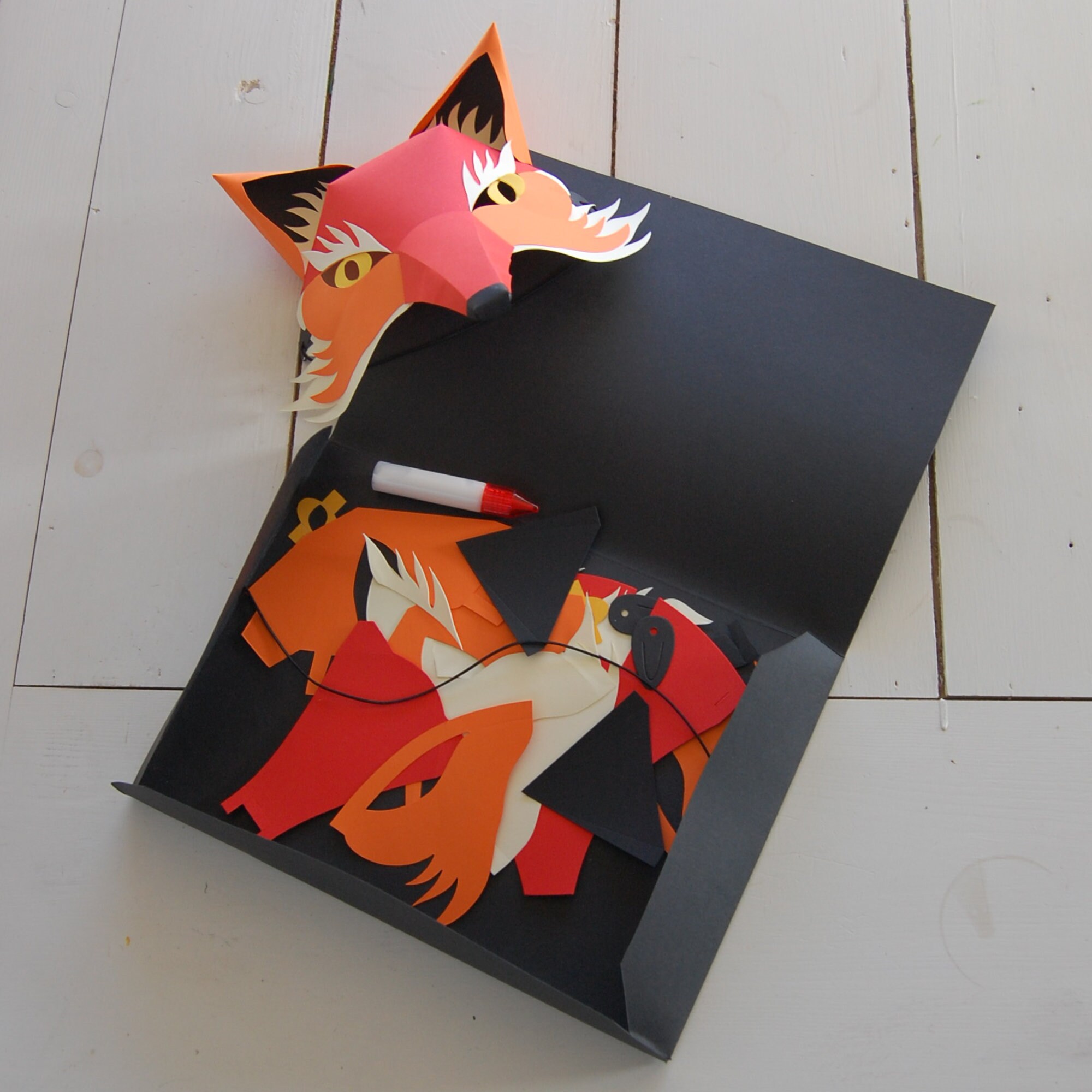 Make Your Own Fox Mask - Unique 3D Design - All Parts Included - Easy ...