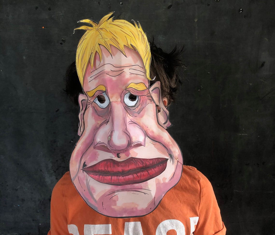 Make Your Own Boris Johnson Caricature Mask - Etsy
