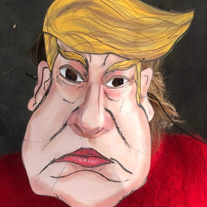 Make Your Own Donald Trump Caricature Mask - Etsy