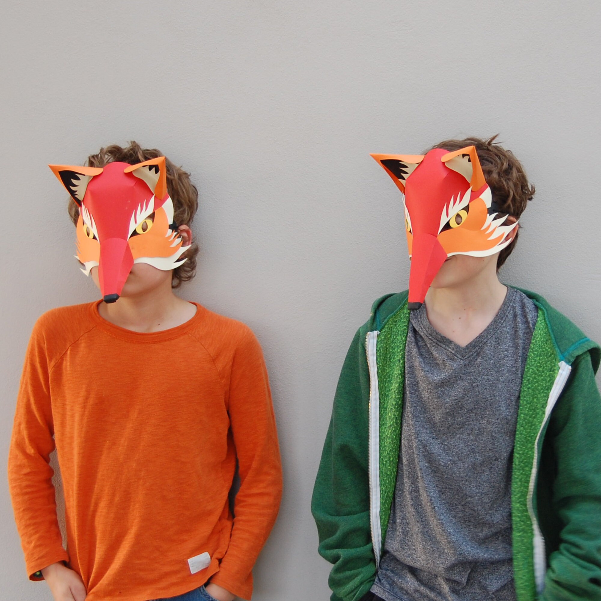 Make Your Own Fox Mask - Unique 3D Design - All Parts Included - Easy ...