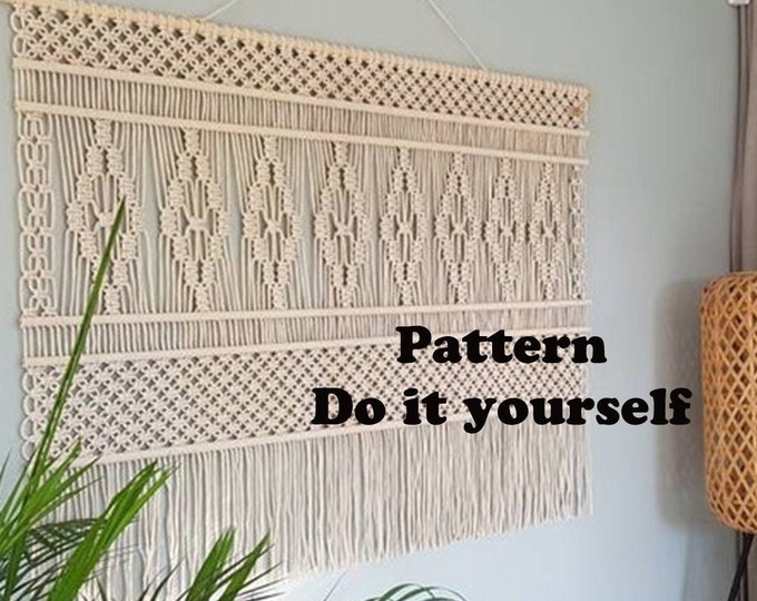 Macrame Wall Hanging PDF Pattern Book. Digital Download. - Etsy Israel