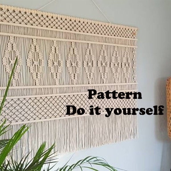 Macrame Patterns Wall Hanging - Etsy