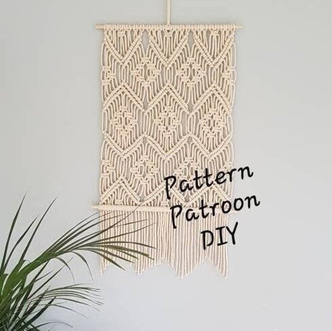 Macramé PATTERN DIY Wall Hanging Tutorial Make Your Own Macramé Wall ...
