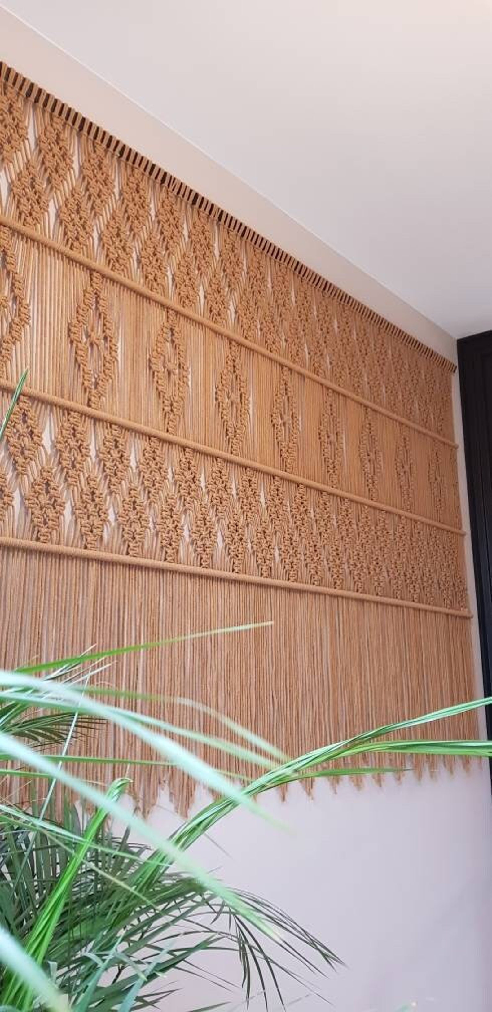 Large Macrame Wall Hanging for Acoustics Earth Tone Custom Wall Hanging ...