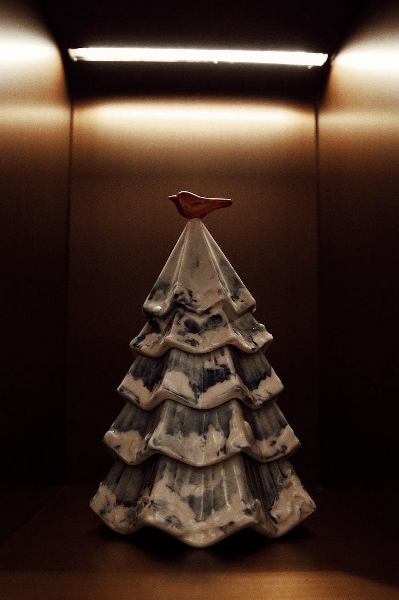 Handmade Ceramic Christmas Tree Candy Box - Etsy