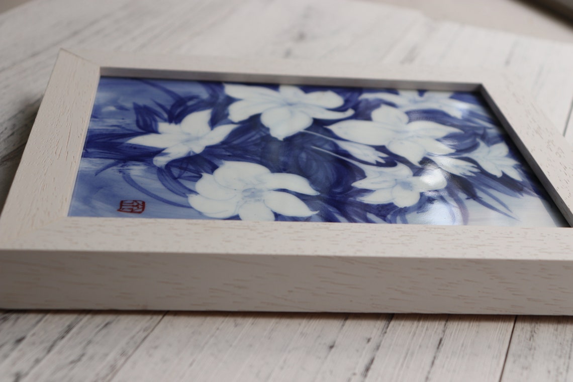 Chinese Blue and White Porcelain Wall Decor Handmade Ceramic - Etsy