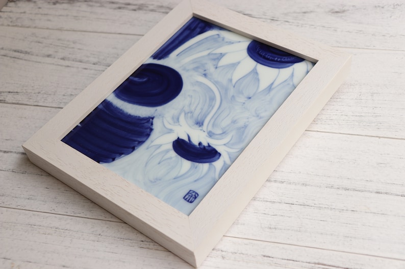 Chinese Blue and White Porcelain Wall Decor Handmade Ceramic - Etsy