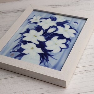 Chinese Blue and White Porcelain Wall Decor Handmade Ceramic Tile Mural ...